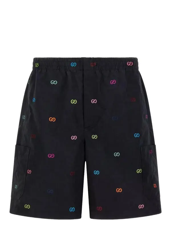 Gucci Gg Ripstop Bermuda Shorts - Black