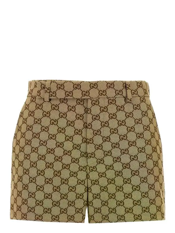 Gucci Gg Canvas Shorts - Neutrals