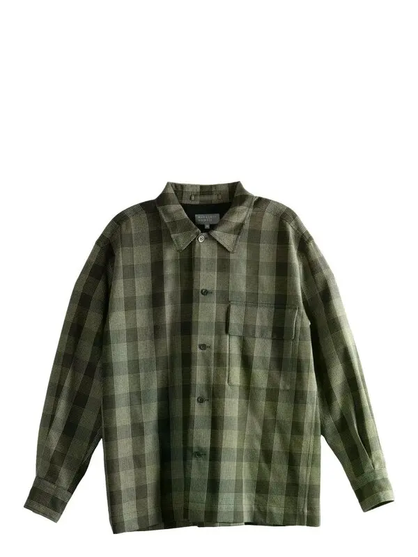 MARGARET HOWELL Checked Overshirt - Black