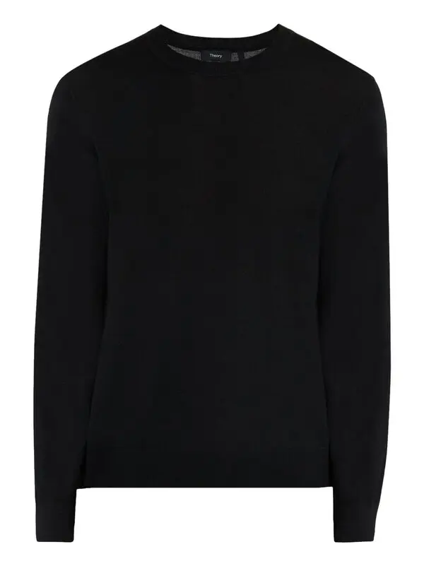 Theory Crewneck Sweater In Merino - Black - 00