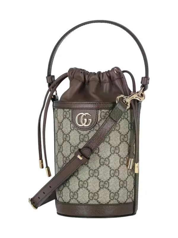 Gucci Mini Ophidia Bucket Bag - Brown