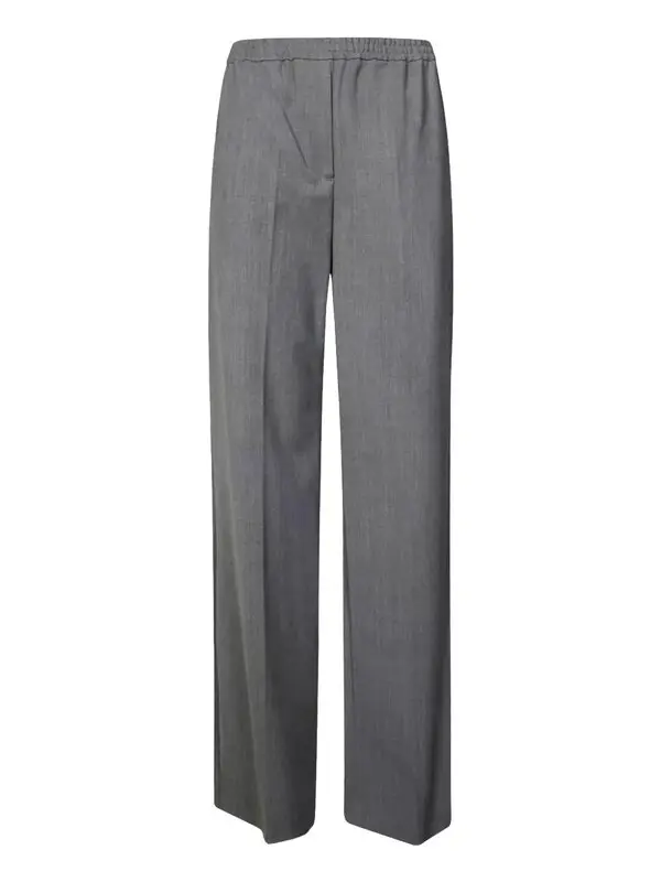 Max Mara Petra Elasticated-waistband Trousers - Grey