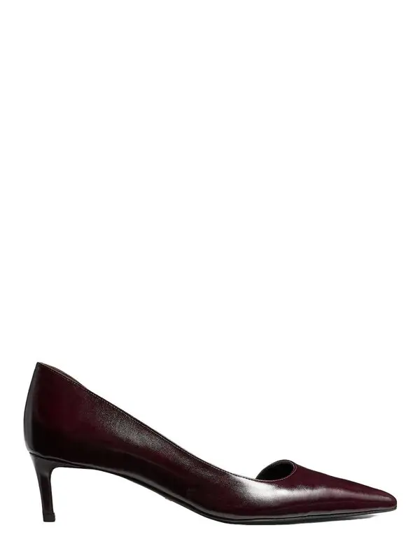 Khaite Pointed-toe Kitten Heel Pumps - Red