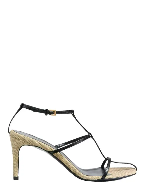 Khaite 75mm Cage Strappy Heeled Sandals - Black