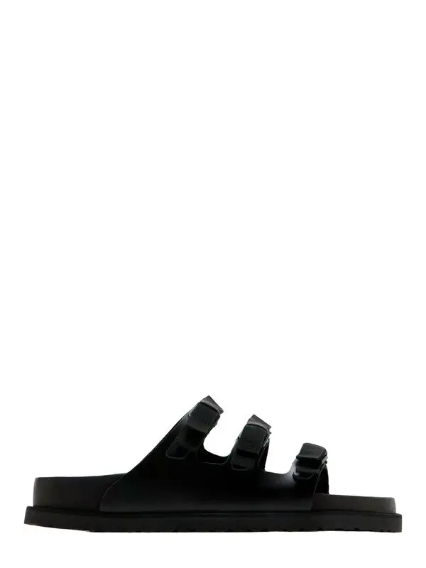 BIRKENSTOCK Triple-strap Leather Sandals - Black