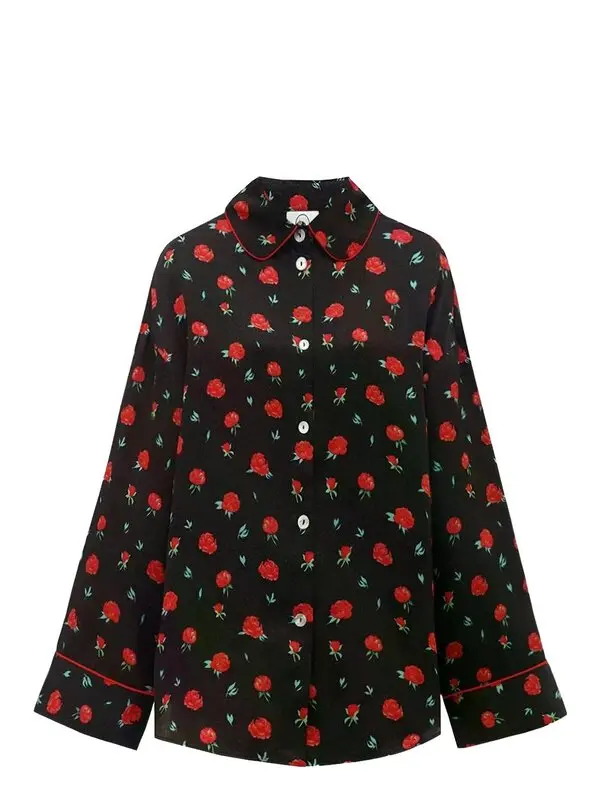Sleeper Pastelle Floral Shirt - Red