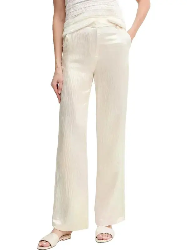PEDRO DEL HIERRO Textured Satin Trousers - Neutrals