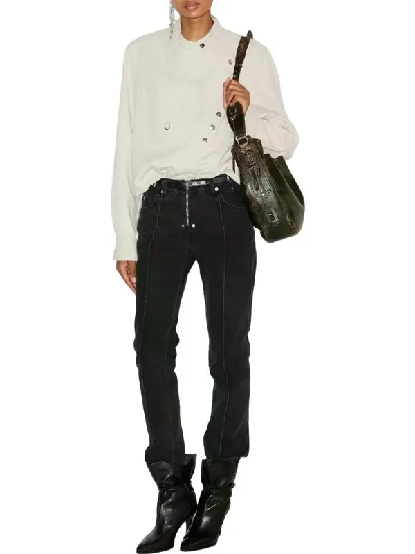 Isabel Marant Étoile Silviana Zip-detail Trousers - Black