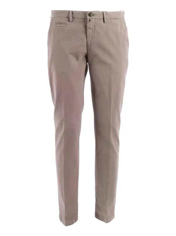 BRIGLIA 1949 Button Trousers - Brown