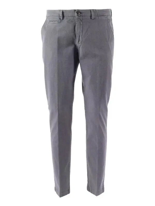 BRIGLIA 1949 Textured Trousers - Grey