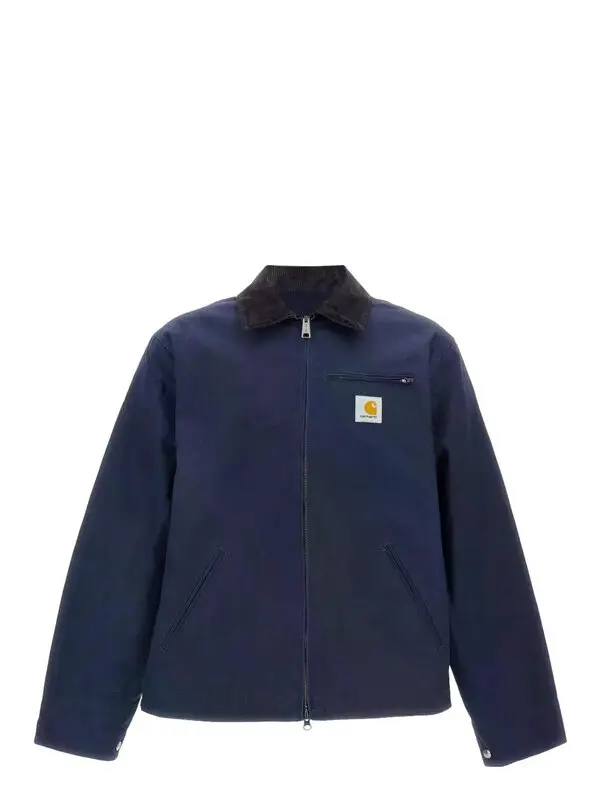 Carhartt Work In Progress Corduroy-collar Zip Jacket - Blue