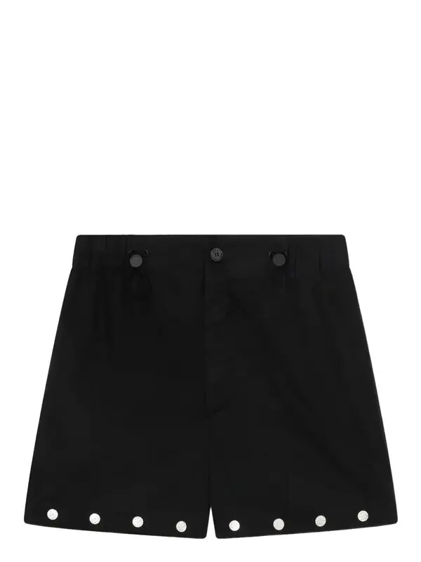 Nanushka Buttoned Bermuda Shorts - Black