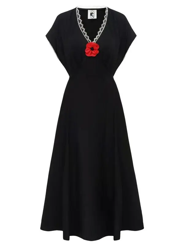 Sleeper Poppi Midi Dress - Black