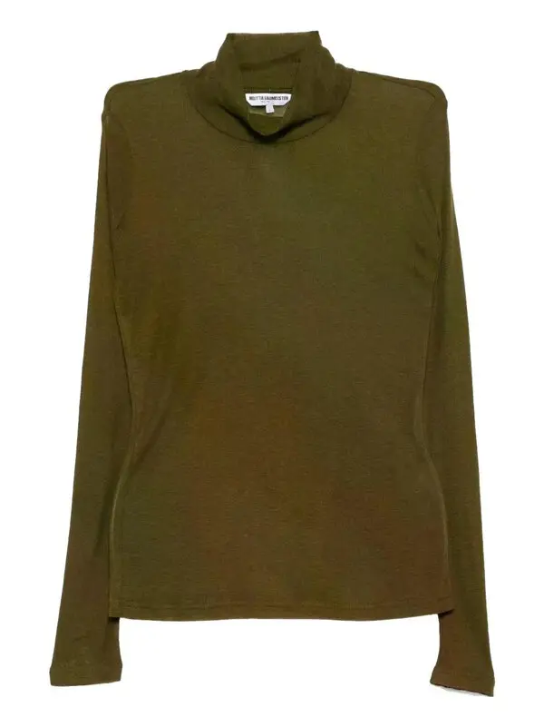 MELITTA BAUMEISTER Turtleneck Top - Green