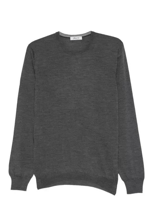 GIUUNO Crew Neck Sweater - Grey