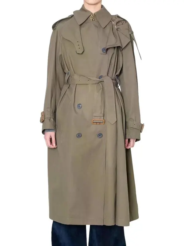 Kolor Belted Trench Coat - Neutrals