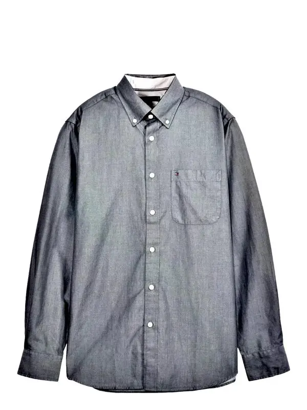 Tommy Hilfiger Buttoned Pocket Shirt - Grey