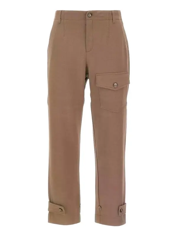 ELENA MIRO` Cargo Trousers - Brown