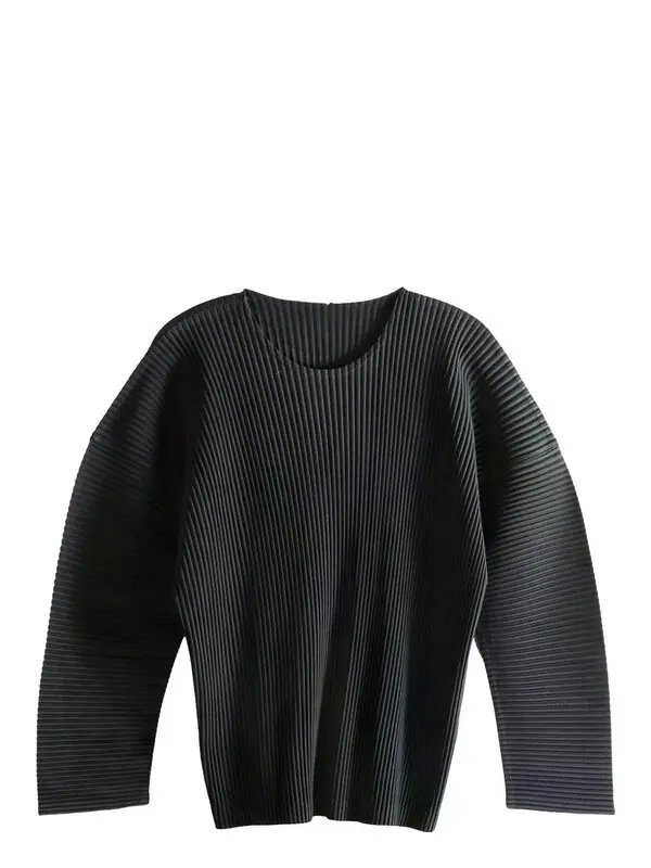 Issey Miyake Pleated T-shirt - Black