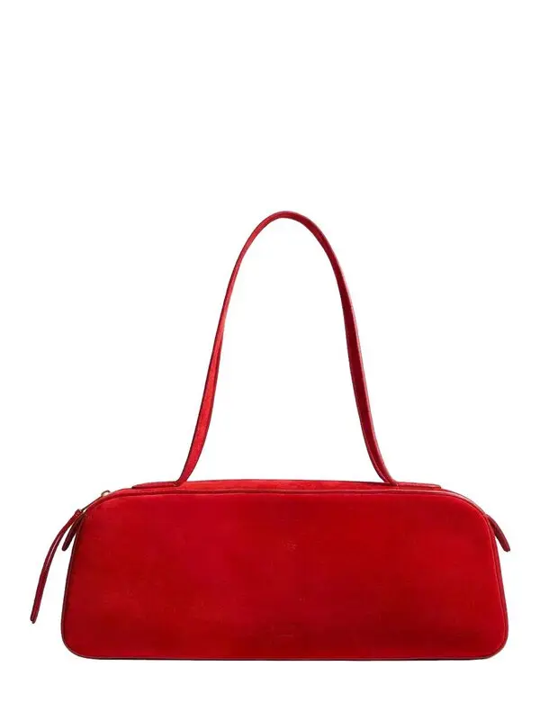 Khaite Simona Suede Shoulder Bag - Red