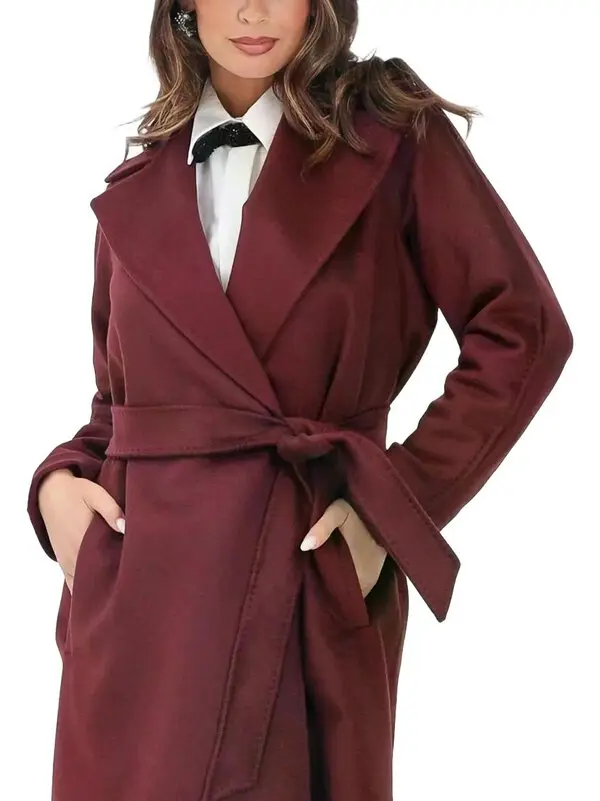 Max Mara Belted Coat - Red
