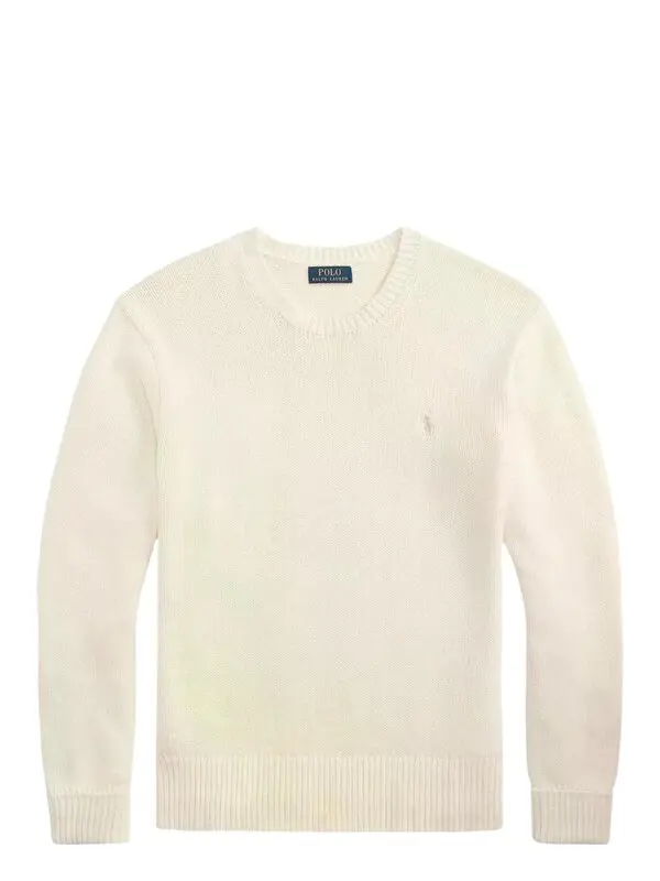 Polo Ralph Lauren Cotton Long-sleeve Sweater - White