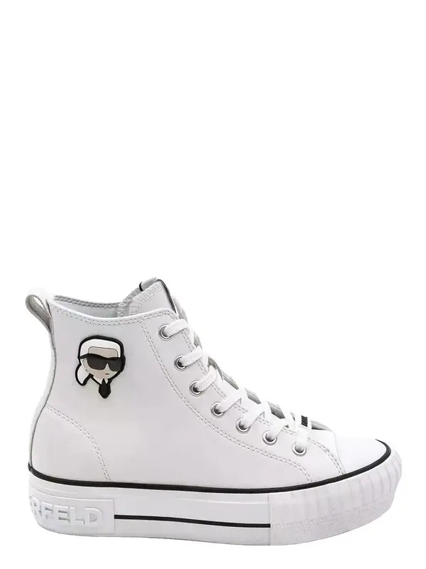 Karl Lagerfeld Ikonik Karl Hi-tops - White