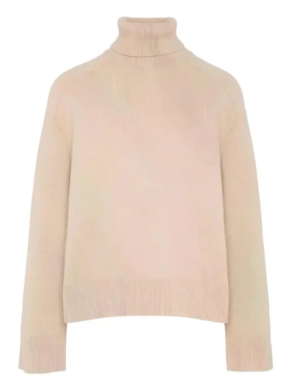 YVES SALOMON Roll-neck Knit Sweater - Neutrals