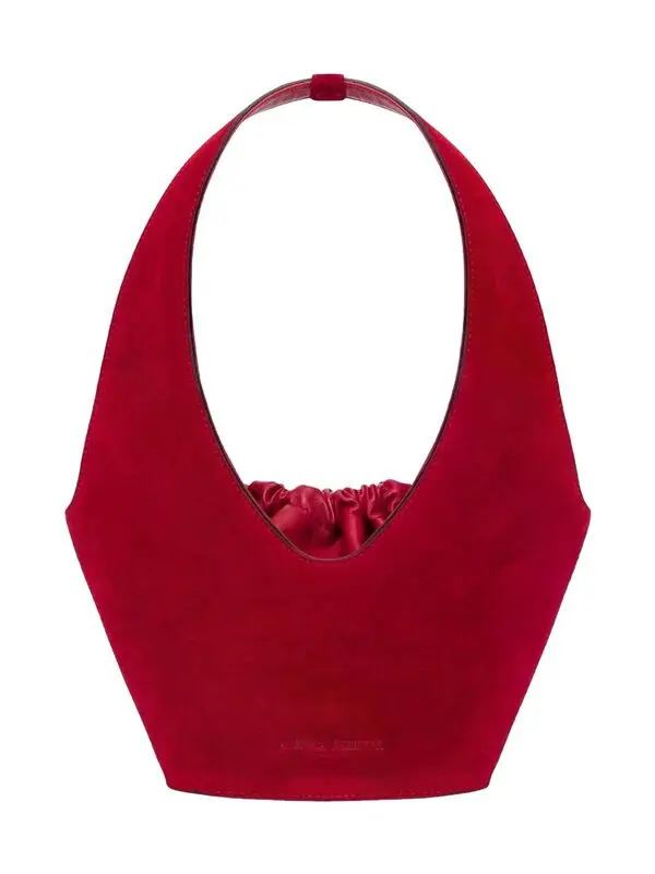 Alberta Ferretti Suede Shoulder Bag - Red