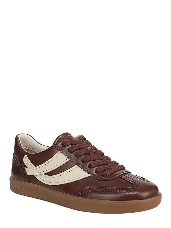 Vince Oasis Brogue Sneakers - Brown/moonlight