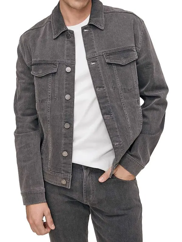DL1961 Vaughn Denim Trucker Jacket - Weathered Gray
