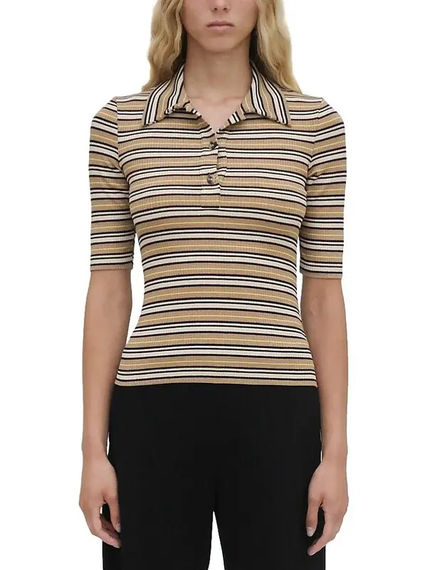 Rosetta Getty Striped Polo Shirt - Multi