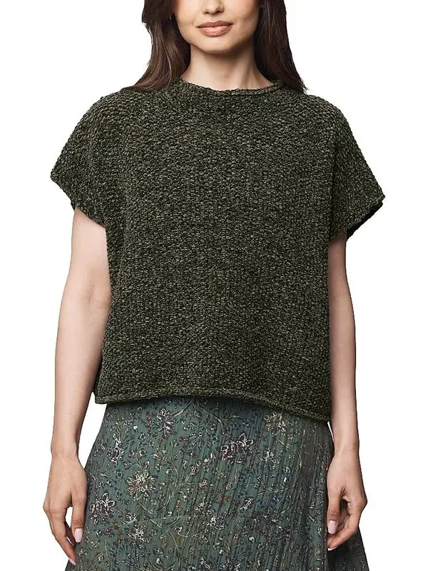 Splendid Andrea Moc Neck Sweater - Green Spruce