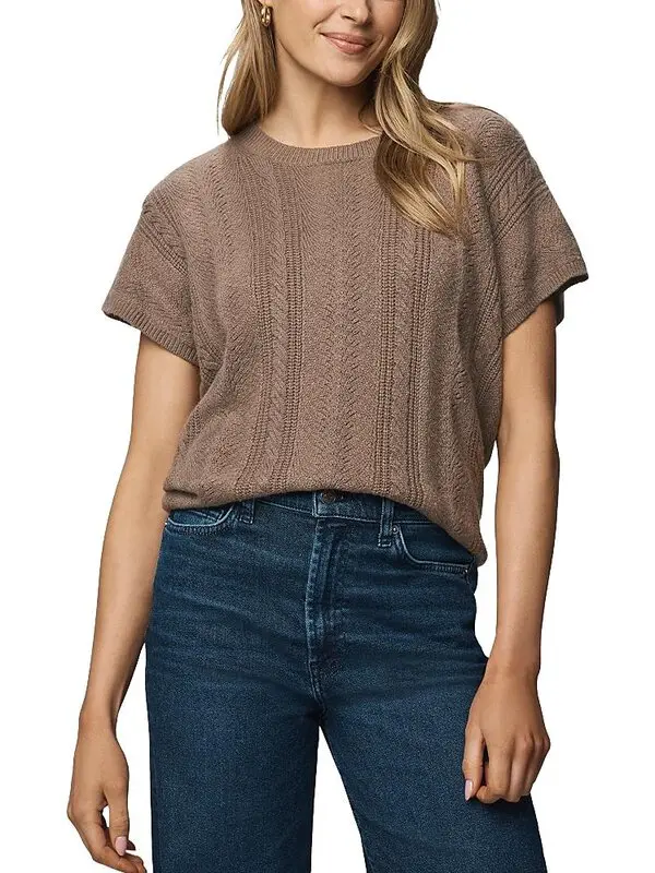 Splendid Raelynn Short Sleeve Sweater - Cedar Bown