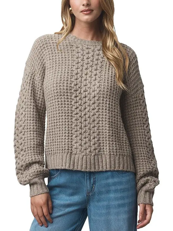 Splendid Celeste Cable Sweater - Light Cedar
