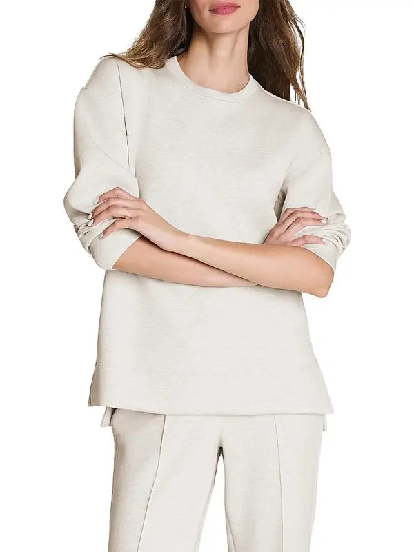 Spanx Airessentials Crewneck Sweatshirt - Heather Cream