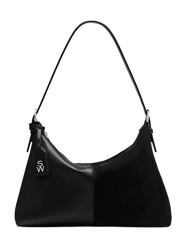 STUART WEITZMAN 5050 Shoulder Bag - Black/silver
