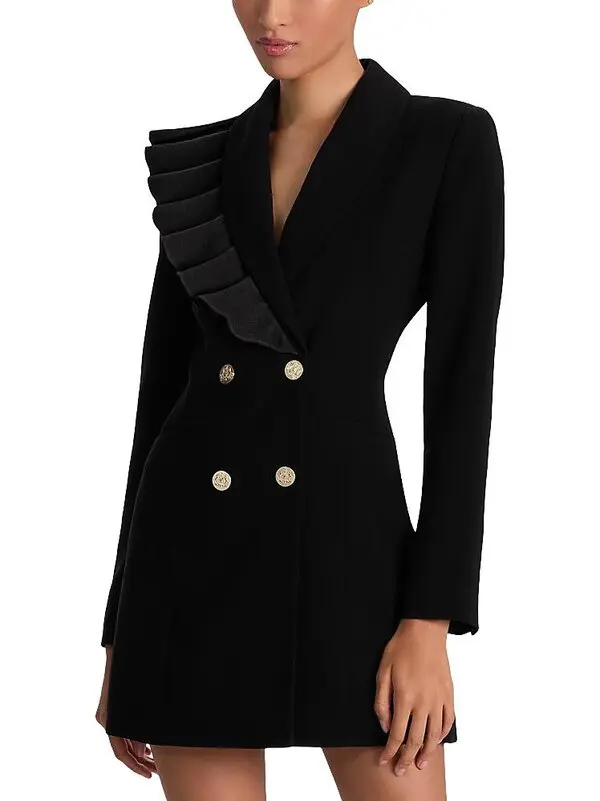 Alice + Olivia Latoya Blazer Mini Dress - Black