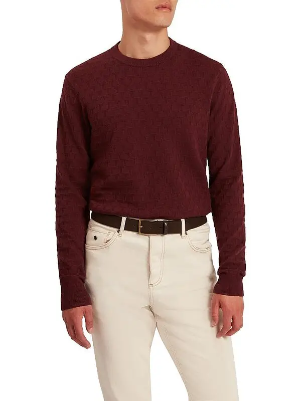 Ted Baker London Crewneck Sweater - Maroon