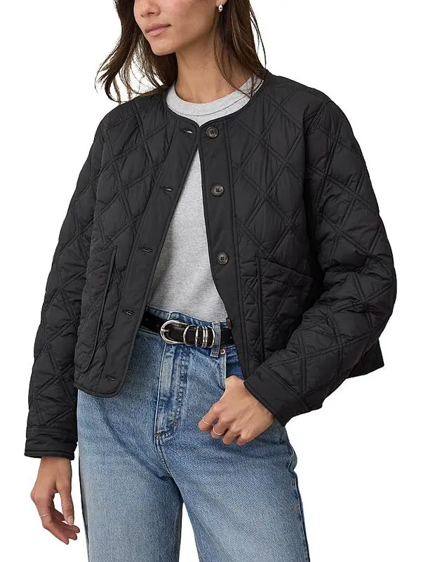 Marine Layer Marina Quilted Liner Jacket - Black