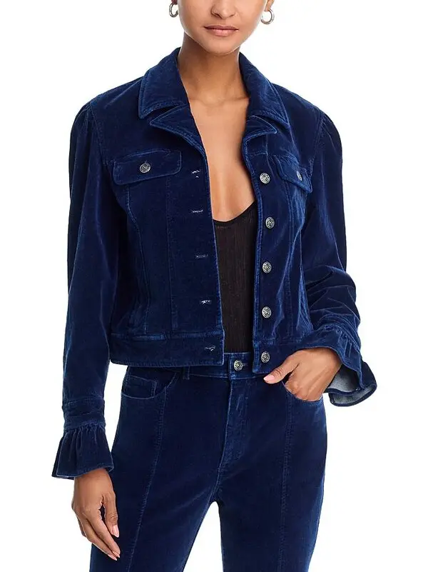 Cinq À Sept Velvet Denim Deryn Jacket - Annecy
