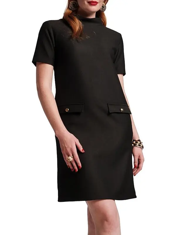 FRANCES VALENTINE Sarah Shift Dress - Black