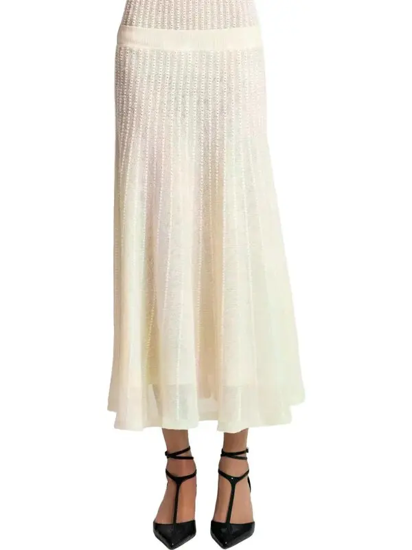 Khaite Dawn Midi Skirt - Neutrals