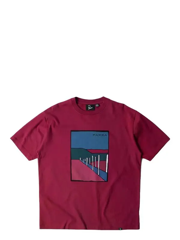 PARRA Beach Parking Short-sleeve T-shirt - Red