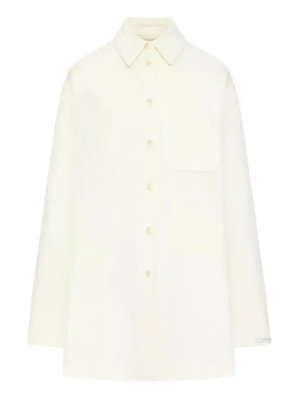 Sportmax Double-faced Wool Shirt - Neutrals