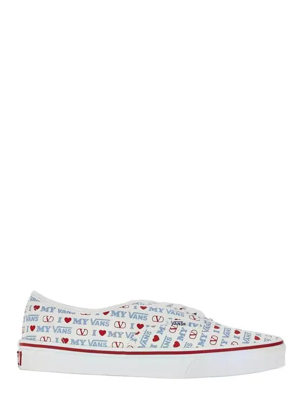 Valentino Garavani X Vans Love-print Sneakers - White