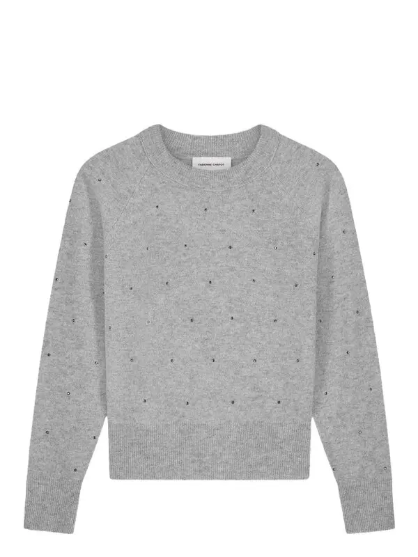 FABIENNE CHAPOT Lidi Embellished Sweater - Grey