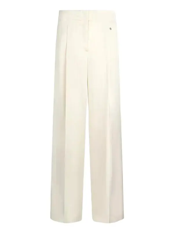 Liu Jo Satin Palazzo Trousers - White