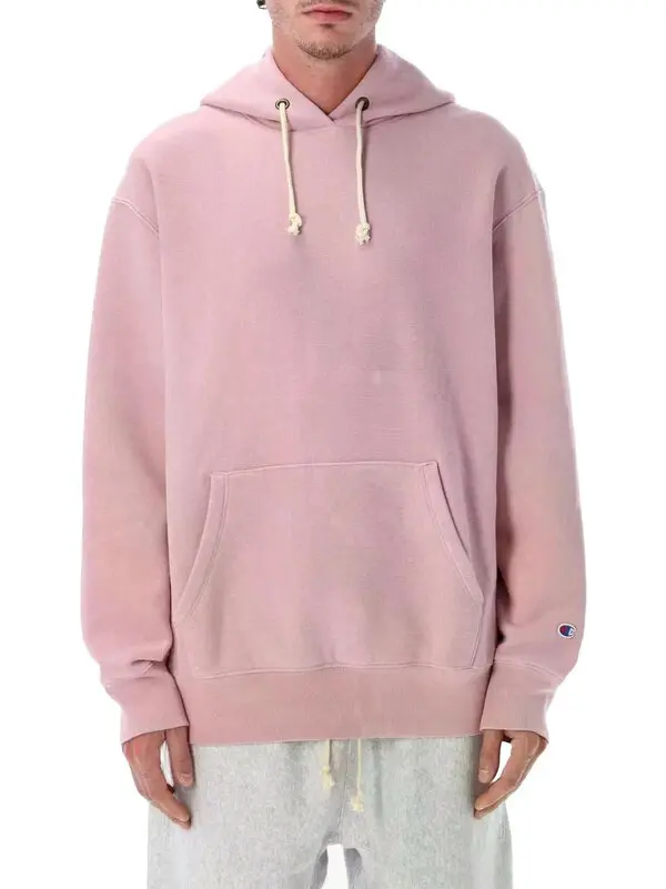 Champion Logo-patch Hoodie - Pink