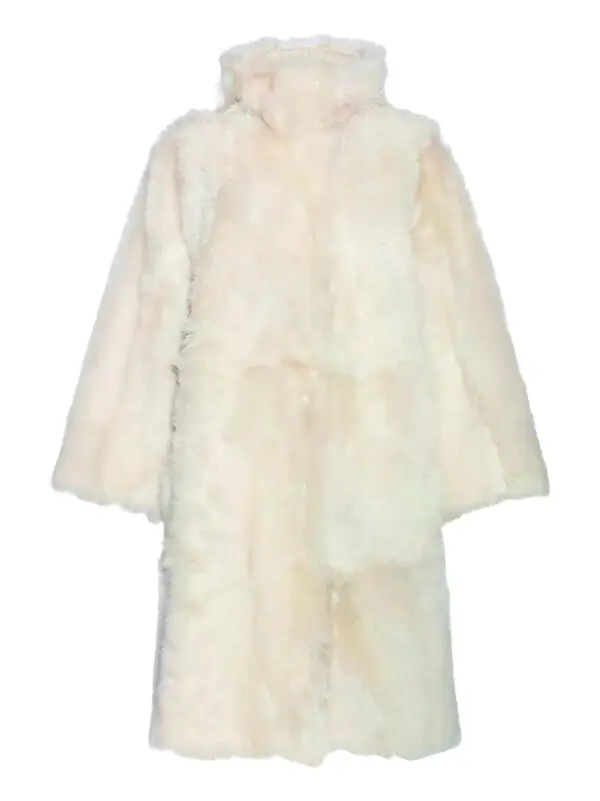 YVES SALOMON Long Toscana Coat - White